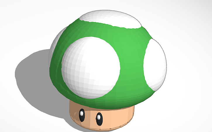 3D design 1-Up Mushroom (Super Mario) - Tinkercad