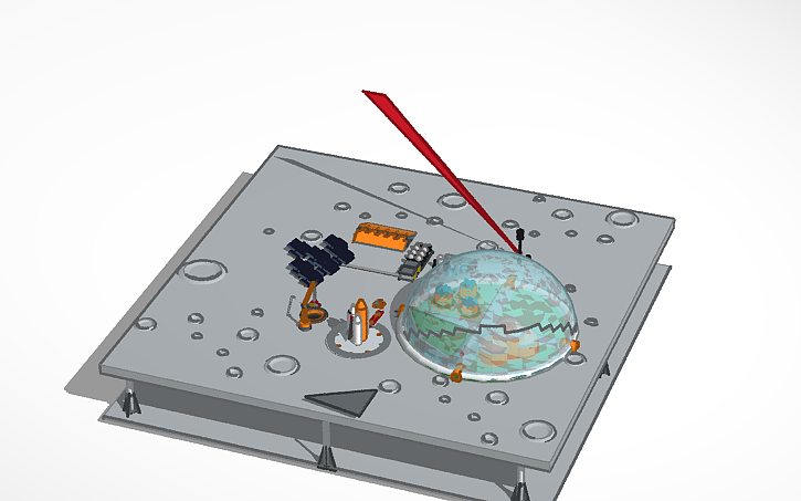 3D design Lunar Base 2023 - Tinkercad