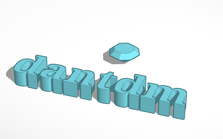 3D design dantdm - Tinkercad