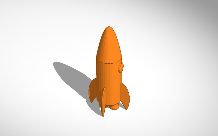 3D design Basic Rocket - Tinkercad