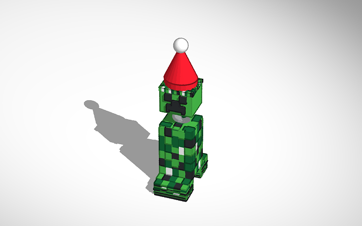 3D design Minecraft Bobblehead - Tinkercad
