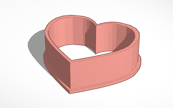3D design cookie cuter - Tinkercad