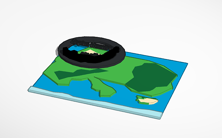 3D design now you need a flag - Tinkercad