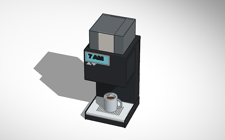 3D design Coffee Maker - Tinkercad