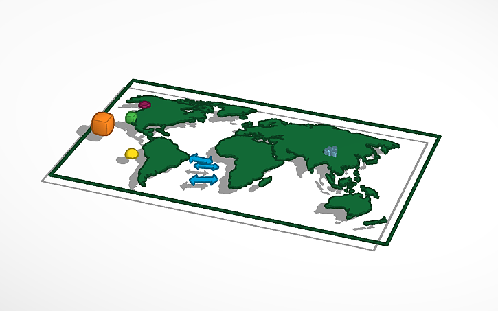 3D design Copy of World Model - Tinkercad