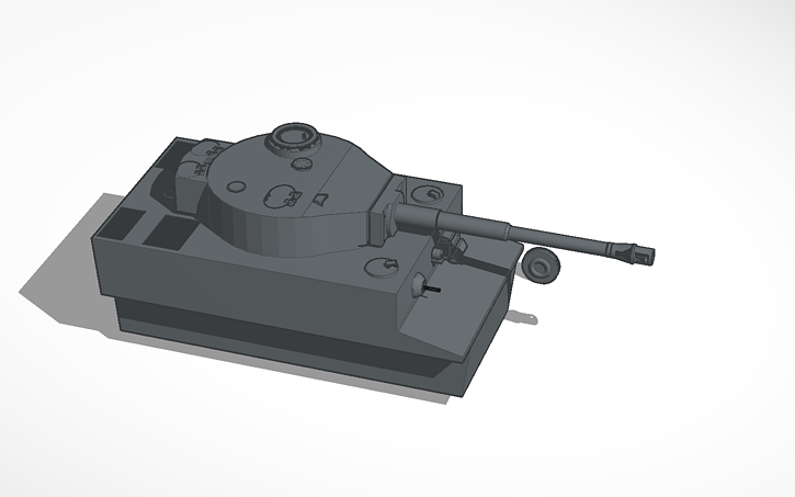 3D design Tiger 1, - Tinkercad