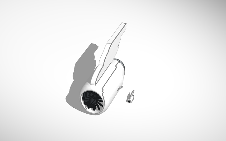 3D design Plane engine - Tinkercad