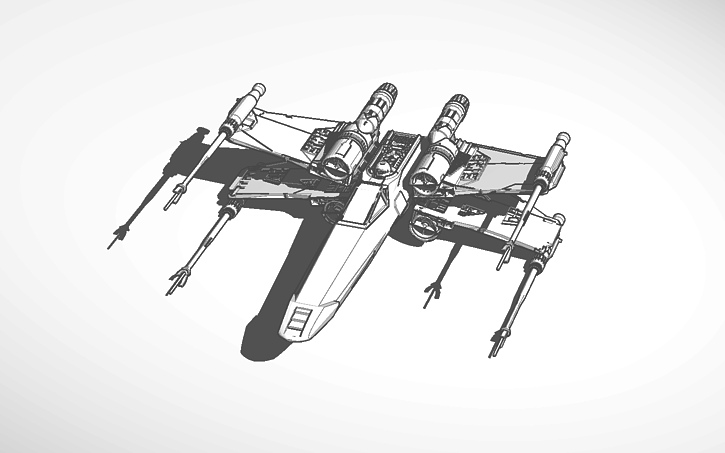 3D design X Wing - Tinkercad