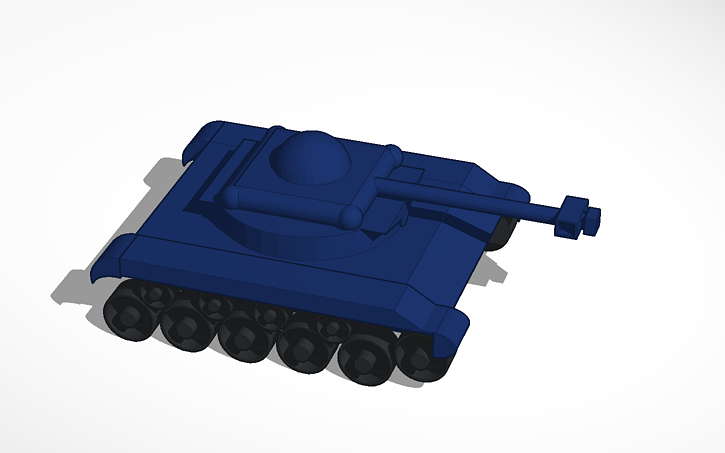 3D design Tank - Tinkercad