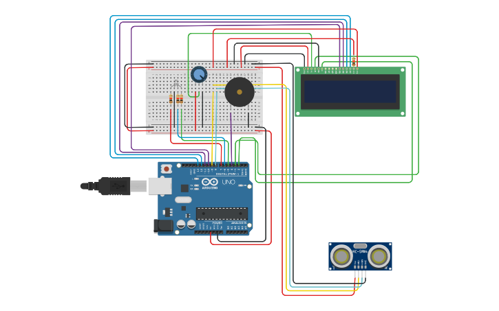 Circuit Design Social Distancing Tinkercad