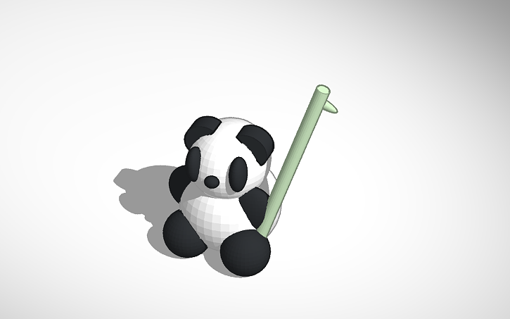 3D design Panda - Tinkercad