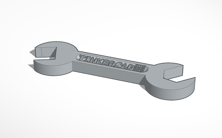 3D design Square Wrench - Tinkercad