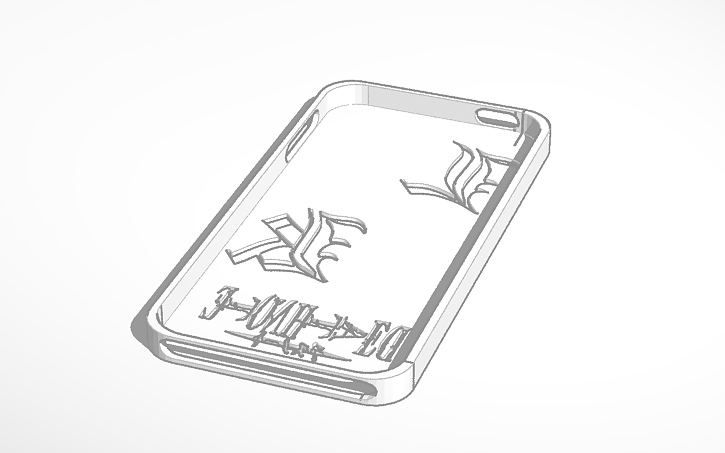 3D design Death Note L&Kira Ipod Case (editing) - Tinkercad
