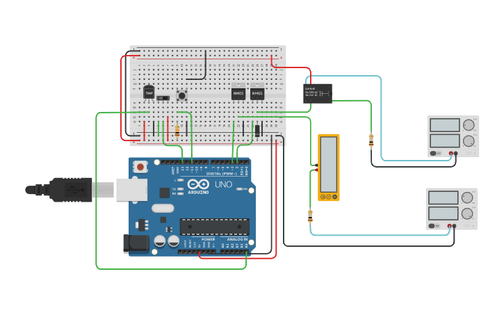 Circuit design Copy of Progetto per Sistemi | Tinkercad