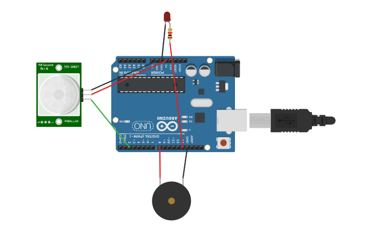 Pir Sensor Servo Motor Interface With Arduino Tinkercad Simulation ... Pir Sensor Servo Motor Interface With Arduino Tinkercad Simulation ...