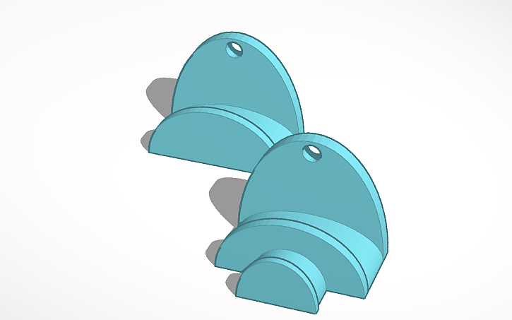 3D design headphone hanger - Tinkercad