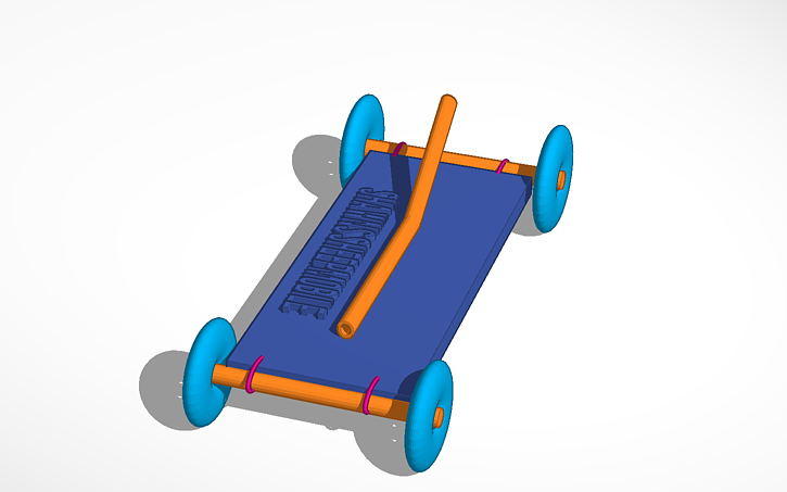 3D design Parts for elastic propelled vehicle! - Tinkercad