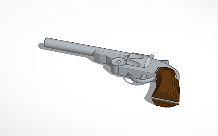 3D design schofield revolver rdr2 - Tinkercad