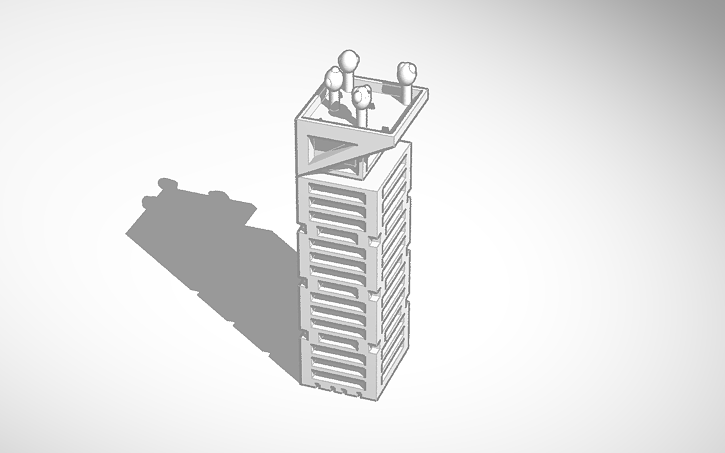 3D design 16 Floor Skyscraper | Tinkercad