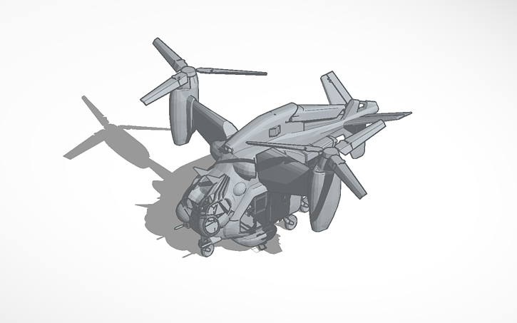 3D design Vertibird from fallout 4 - Tinkercad