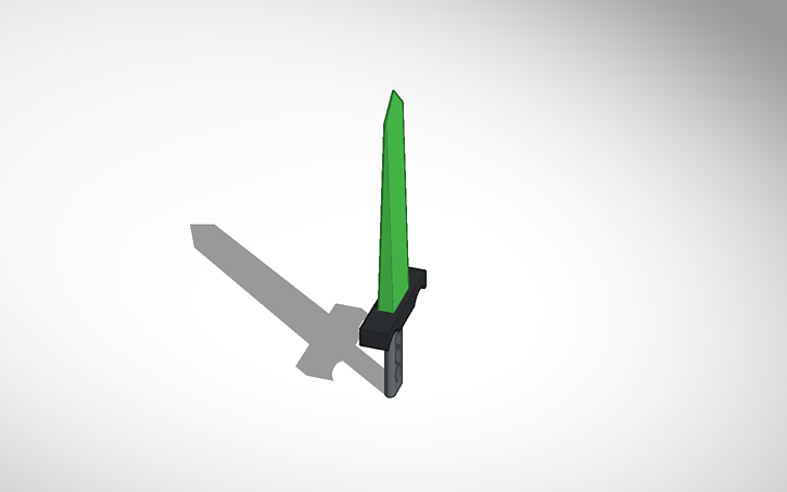 3D design sword - Tinkercad