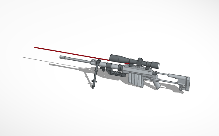 3D design Airsoft Sniper - Tinkercad