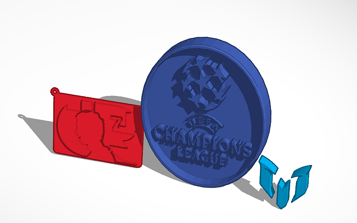 3D design Messi VS Ronaldo - Tinkercad