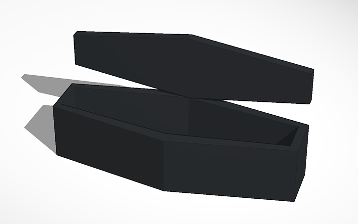 3D design coffin - Tinkercad