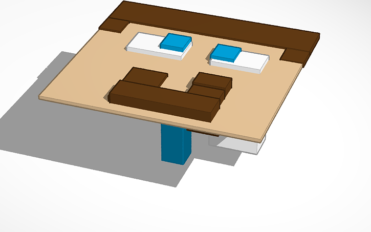 3D design steve head - Tinkercad