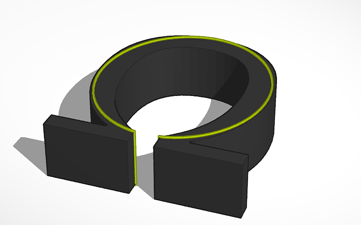 3D design Black/Green Ω Headphone Stand | Tinkercad