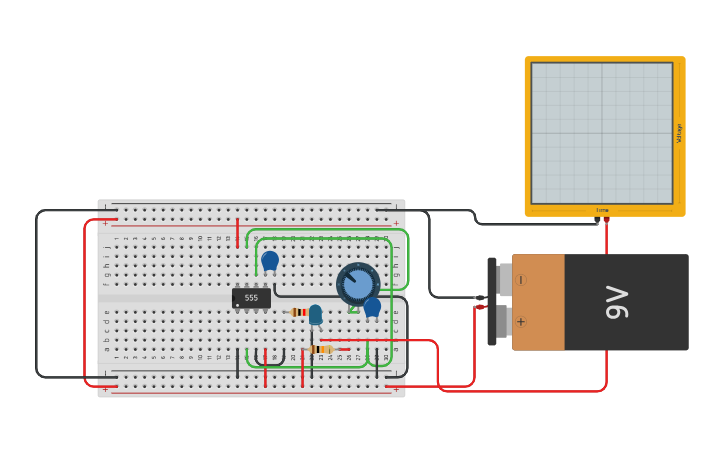 Circuit Design Pulse Generator Using 555 Ic Tinkercad