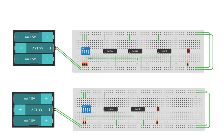 Circuit Design Practica 1 Problema 4 Tinkercad