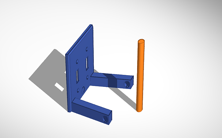 3D design switch cover with ring - Tinkercad