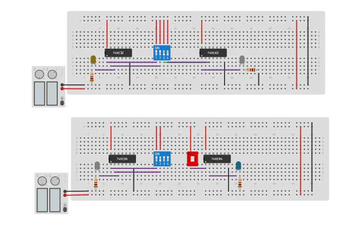 Circuit design practica 1 profe madrigal - Tinkercad