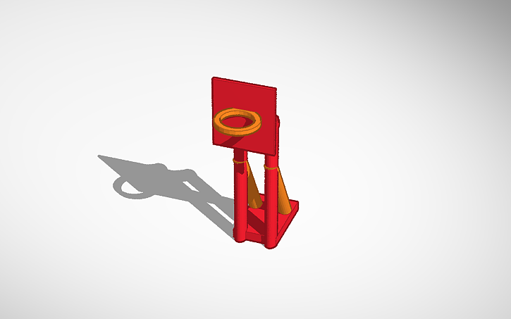 3D design Basketball Ring - Tinkercad