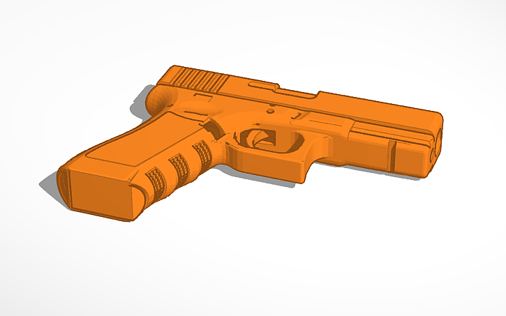 3D design Glock 17 Full Size - Tinkercad