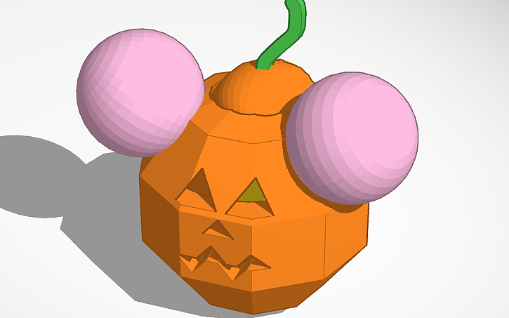 3D design Super crazy pumpkin - Tinkercad