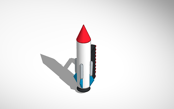 3D design Projekt rakiety - Tinkercad