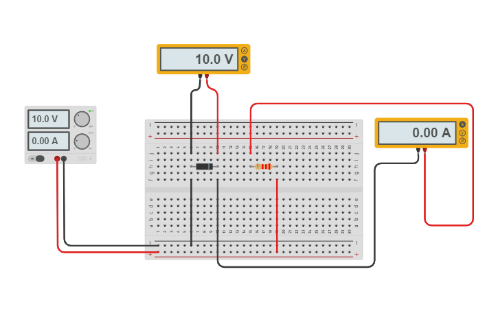 Circuit design Praktikum 2 - reverse bias | Tinkercad Circuit design Praktikum 2 - reverse bias | Tinkercad