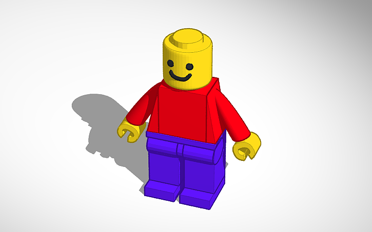 3D design Lego Mini figure - Tinkercad