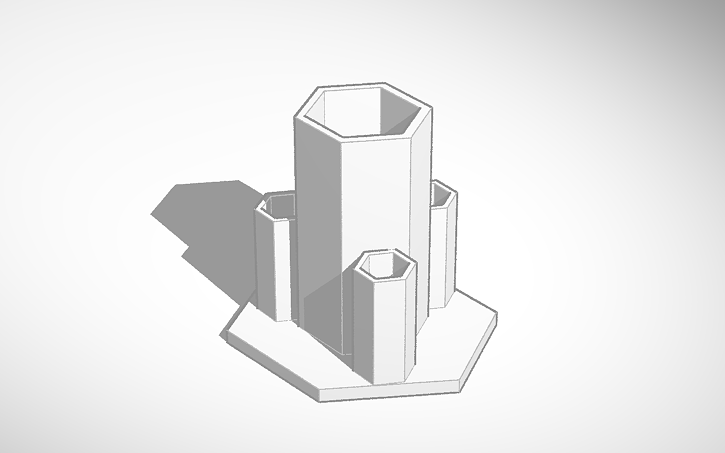 3D design pencil holder | Tinkercad