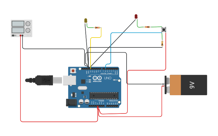 Circuit design actividad 3 - Tinkercad
