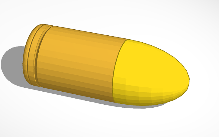 3D design bullet - Tinkercad