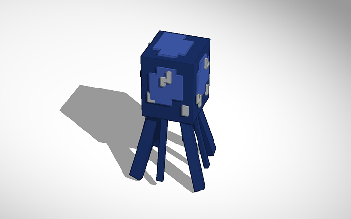 3D design Minecraft Squid | Tinkercad