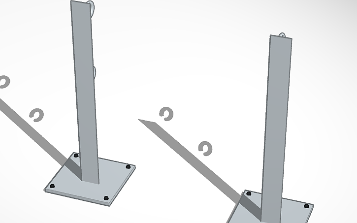 3D design Steel Railing - Tinkercad