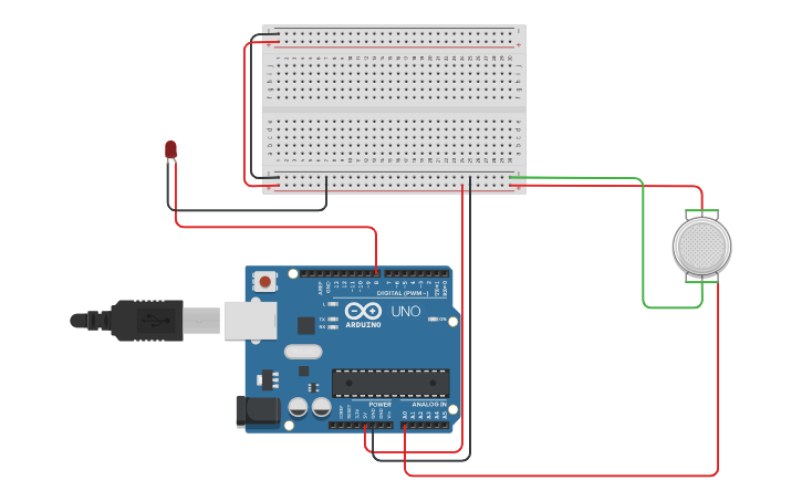 Circuit design Gas Sensor 42210300025 - Tinkercad