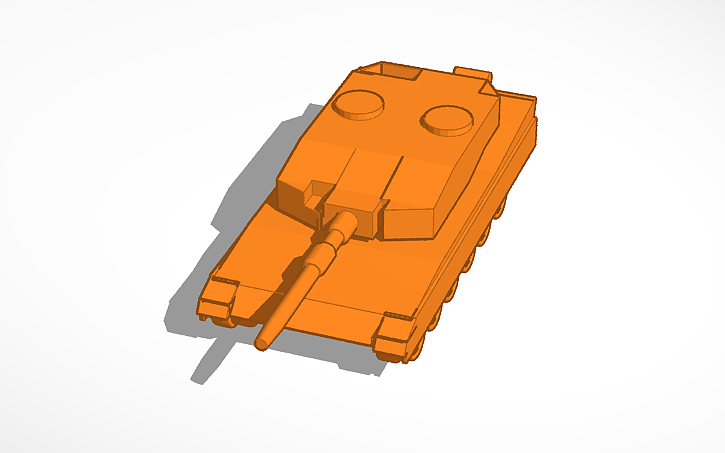 3D design Leopard 2a4 - Tinkercad