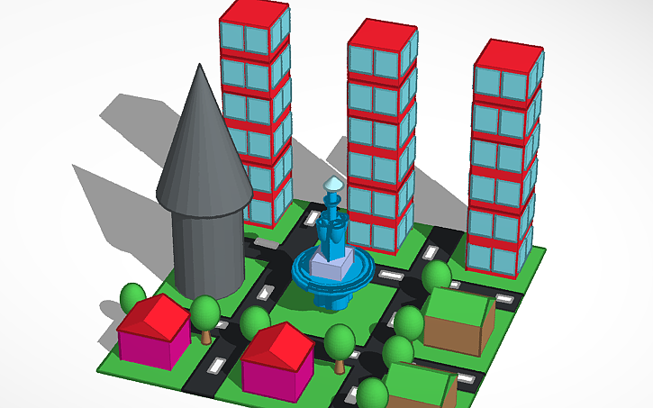 3D design Charlie's city - Tinkercad