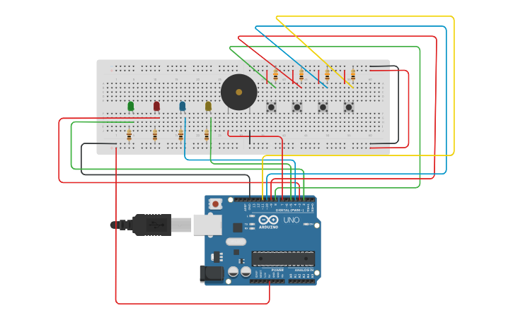 Circuit design MEGA - Tinkercad
