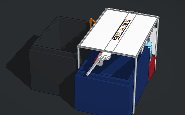 3D design NFT Hydroponic System Frame - Tinkercad